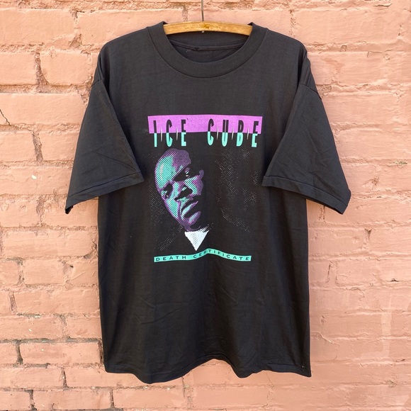 Vintage | Shirts | Vintage Ice Cube Rap Tee Shirt 8s Hip Hop Band ...
